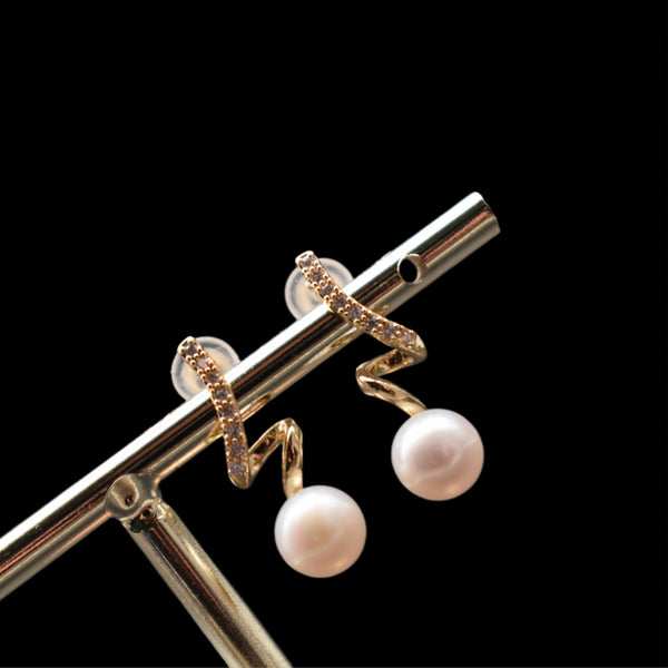 Freshwater Pearl Necklace, Earrings and Ring Gift Set - Saffron | Akuna Pearls