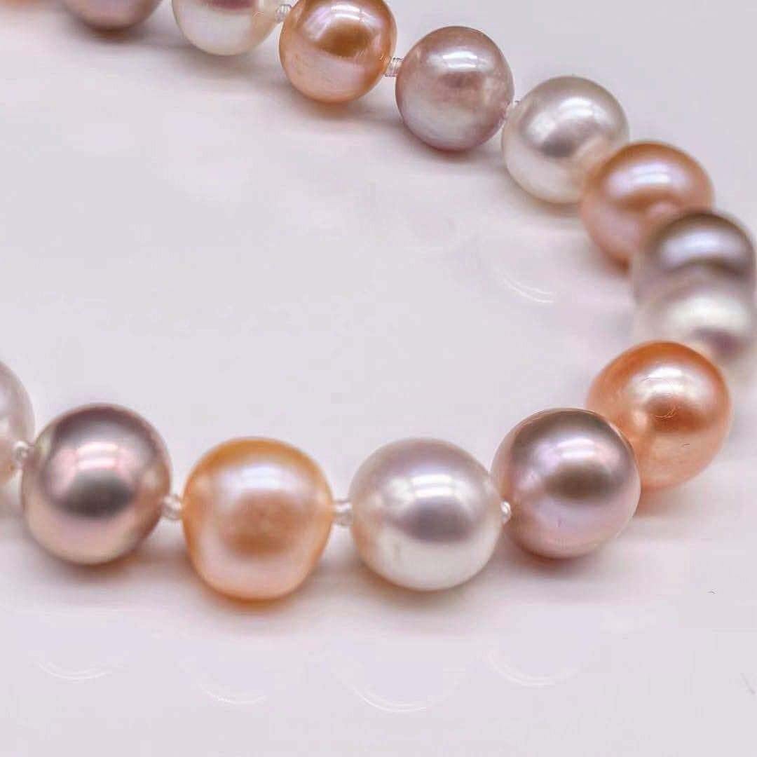 Classic Freshwater Pearl Necklace 8mm Oval | Akuna Pearls